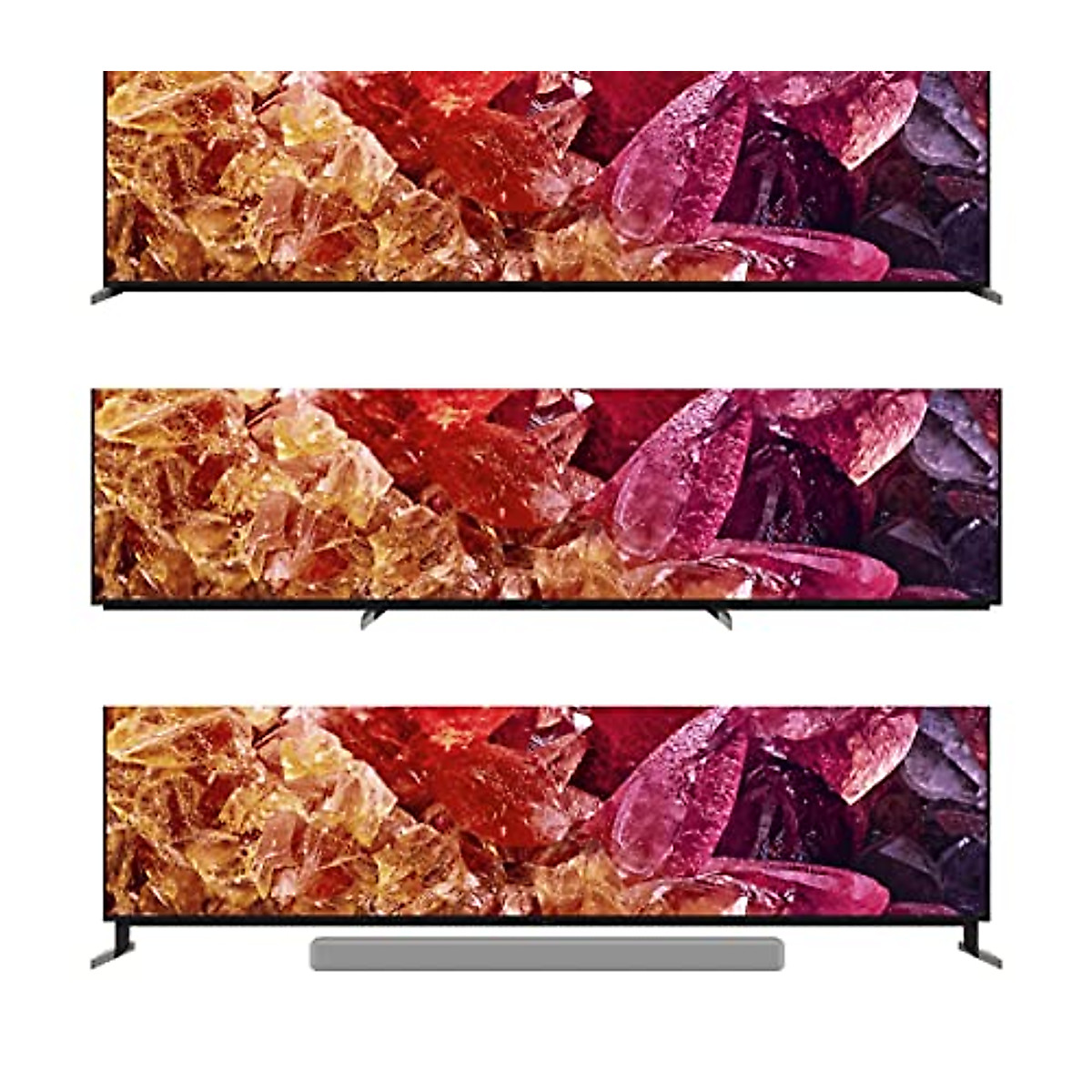 Sony XR75X95K 75" 4K Smart BRAVIA XR HDR Mini LED TV with an Austere 7S-PS4-US1 4-Outlet Power with Omniport USB (2022)