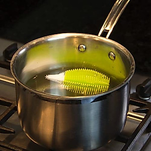 Innobaby 2-in-1 Silicone Bottle Brush, Green