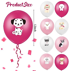 36 Pieces Puppy Balloons 12 Inch Dog Latex Balloon Dog Balloons Dog Print Balloon Pack Decorations Dog Theme Party Supplies for Birthday Baby Shower Pets Theme Party (Cute Style)