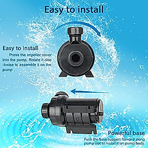 WaterRebirth (PC3000,3000GPH) High Flow Submersible Water Pump-Home/Inline Water Pump-Submersible Pump-Water Transfer Pump-Aquarium Pump