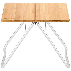Snow Peak Bamboo My Table, LV-034TR, Designed in Japan, for Indoor Outdoor Use, Lifetime Product Guarantee