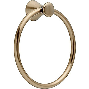 Delta Faucet 73846-CZ Lahara Wall Mounted Towel Ring in Champagne Bronze, Bath Accessories