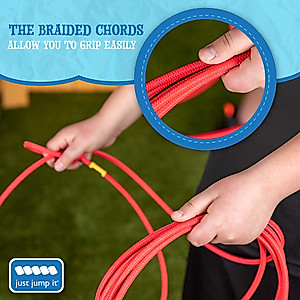 Just Jump It Lil Lariat Junior Lasso Rope - Pre-Tied 20' Kids Cowboy Rope - Green