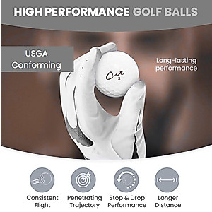 Cut Golf Cut Grey Golf Balls, White