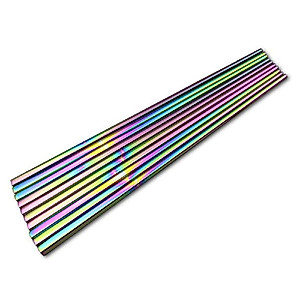 PAPER & QUARTZ Holographic Iridescent Rainbow Kitchen Utensil Chopsticks in Stainless Steel