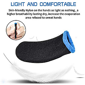 J-Kare Finger Sleeves for Gaming | PUBG Finger Sleeve Gloves for Gaming | Thumb Sleeves Mobile Gaming | Gamer Gloves | Dedales para Dedos Gamer | Pack of 10