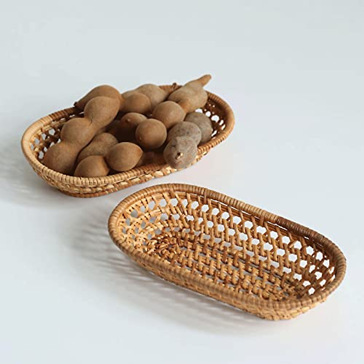 Serving Tray Braided Tray Oval Hand Braided Tray Serving Tray Coffee Table Tray Breakfast Fast Food Appetizer Serving Party Tray