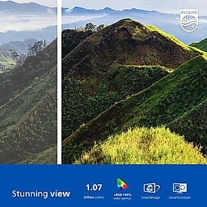 PHILIPS 278E1A 27" Frameless Monitor, 4K UHD IPS, 109% sRGB, Speakers, VESA, 4Yr Advance Replacement Warranty