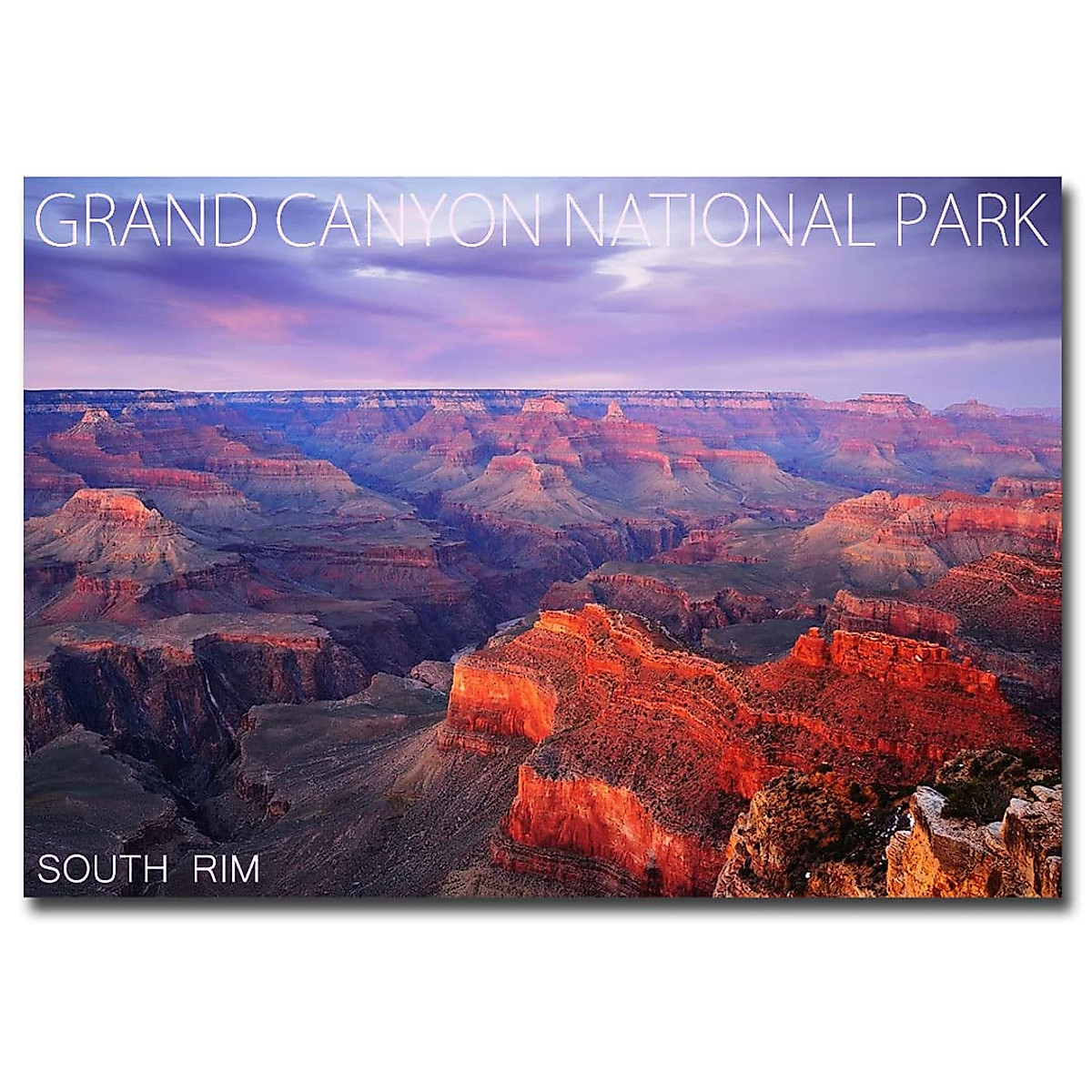 South Rim Grand Canyon National Park Sunset Travel Refrigerator Magnet Size 2.5" x 3.5"