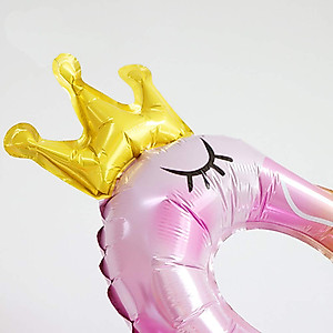 2 Pcs Flamingo Giant Balloons Pink Flamingo Mylar Foil Balloon for Party Supplies