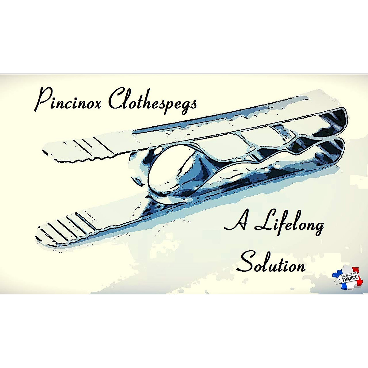 Pincinox Stainless Steel Clothespegs 20 Pack-New Kraft Paper Packaging Against Rust or Breakage