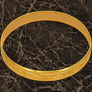 LIFETIME JEWELRY 10mm Bangle Bracelet 24k Real Gold Plated for Women and Teen Girls (3)