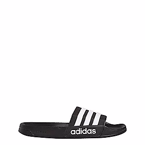 adidas Men's Adilette Shower Slides Black/White/White 9