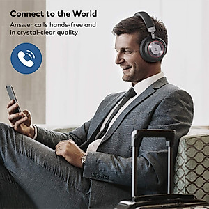 UTAXO Noise Cancelling Headphones, Bluetooth Headphones with Mic Wireless Headphones Over Ear Hi-Fi Sound/Deep Bass, Quick Charge 30H Playtime for Travel Work TV PC Cellphone