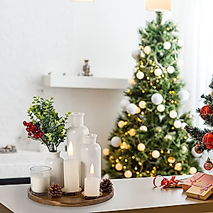 Decorative Round Beautiful Tray for Décor Kitchen Dining Room -Acacia Wood The Perfect Small Candle Tray for Coffee Table and Home Decor