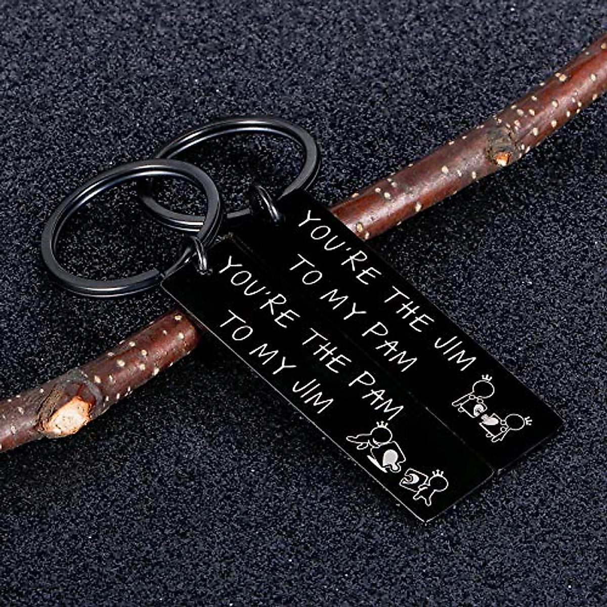 Office Couple Gift Idea Valentine Gifts for Him Boyfriend from Girlfriend The Office TV Show Couple Gifts 2 pcs Keychain the Office Gifts for Men Women Him Her Christmas New Year the Office Lover Gift