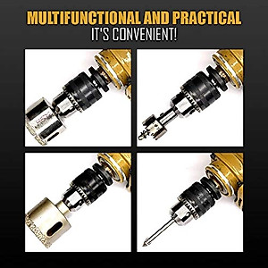 Arinda Angle Grinder Electric Drill Conversion Collets Adapter For Angle Grinder Woodworking Tool Accessories