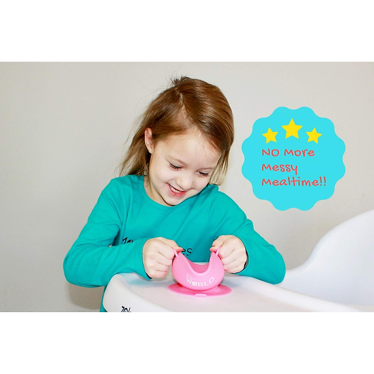 Juju World 3 Baby Bowls with High Suction Base Set - Great for Feeding Kids & Toddlers - Fridge, Microwave & Dishwasher Compatible - Eco-Friendly, BPA Free Silicone