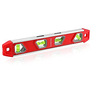 WORKPRO 12 Inch Magnetic Torpedo Level + 10 Inch Torpedo Level