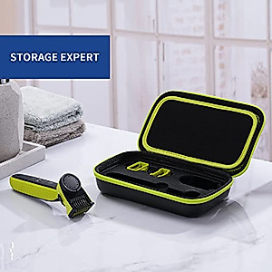 Yinke Guards and Case for One Blade QP2520 QP2630 QP2724 QP2834 Shaver, 14 Adjustable Size Length Precision Comb 0.4-10mm with Body Kit Upgrade Your Oneblade Trimmer