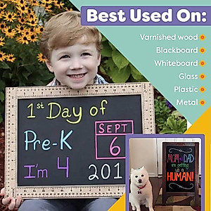 CHALK MARKERS By FANTASTIC ChalkTastic MEGA 18 Pack, BEST for Kids Art, Menu Board Bistro Boards - Glass & Window Paint Marker Pens - Reversible 6mm Fine or Chisel Tip