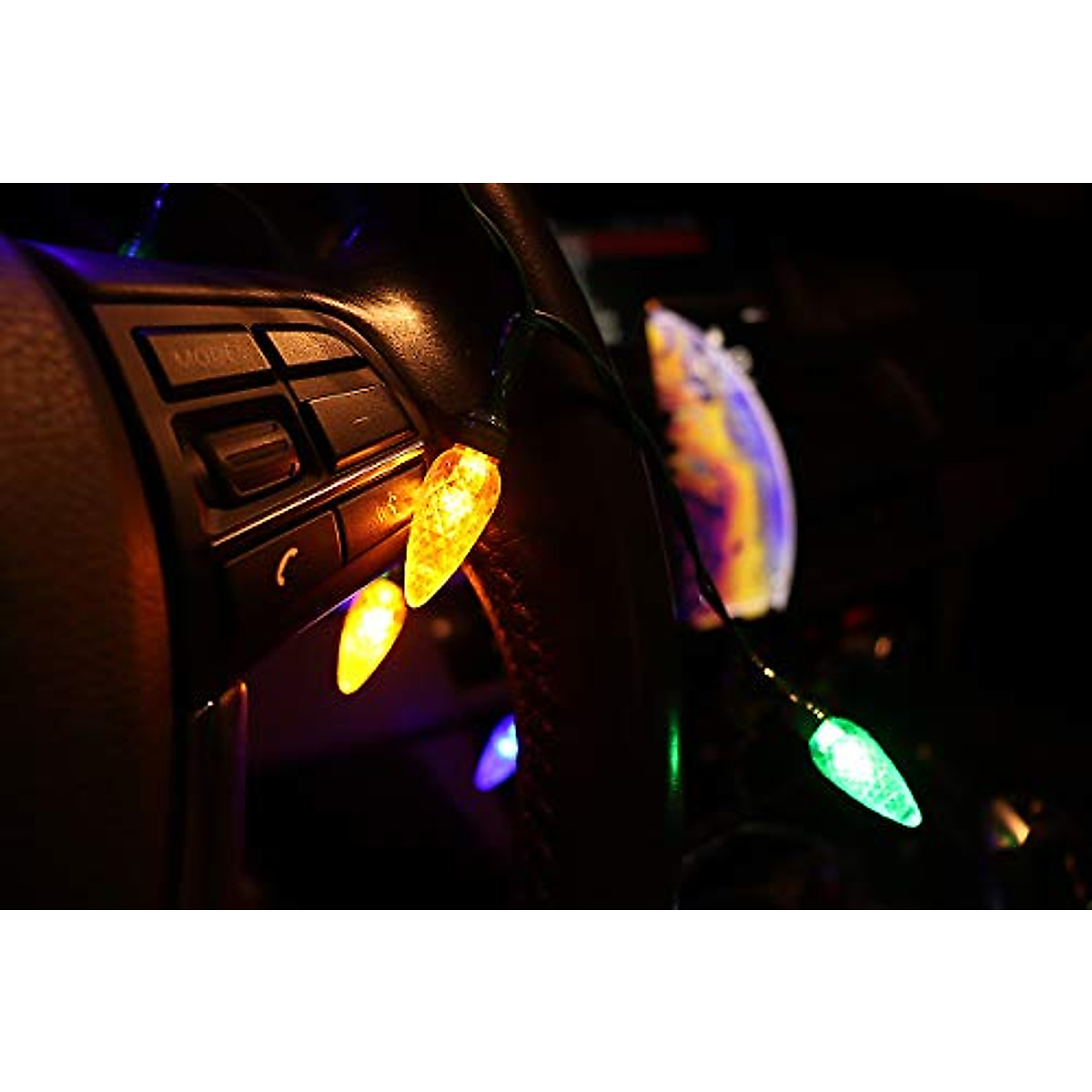 2 Pack KBG LED Christmas Lights Charging Cable, USB Charger Cord Multicolor 10LED 50inch Compatible with Phone 5,5s,6,6plus,6s,6s Plus,7,7plus,8,8plus,X,XR,XS,XS Max,11Pro Max,SE etc (2PCS)