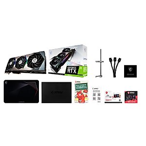 MSI Gaming GeForce RTX 3090 Ti 24GB GDRR6X 384-Bit HDMI/DP Nvlink Tri-Frozr Ampere Architecture OC Graphics Card (RTX 3090 Ti SUPRIM X 24G)
