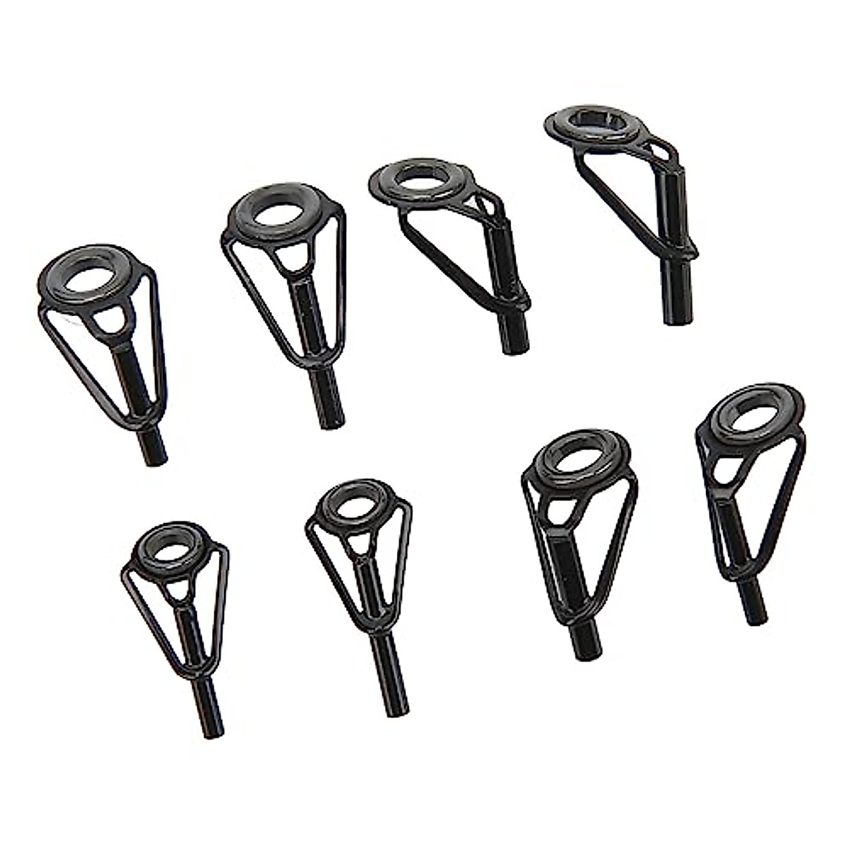 Fishing Rod Guides, 80PCS Fishing Rod Repair Kit Sea Heavy Duty Boat Fishing Rod Guides Top Tips