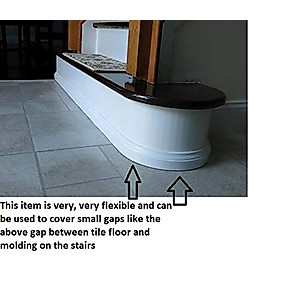 FlexTrim #WM126: 1/2" x 3/4" Flexible Base Shoe molding - 8' feet Long