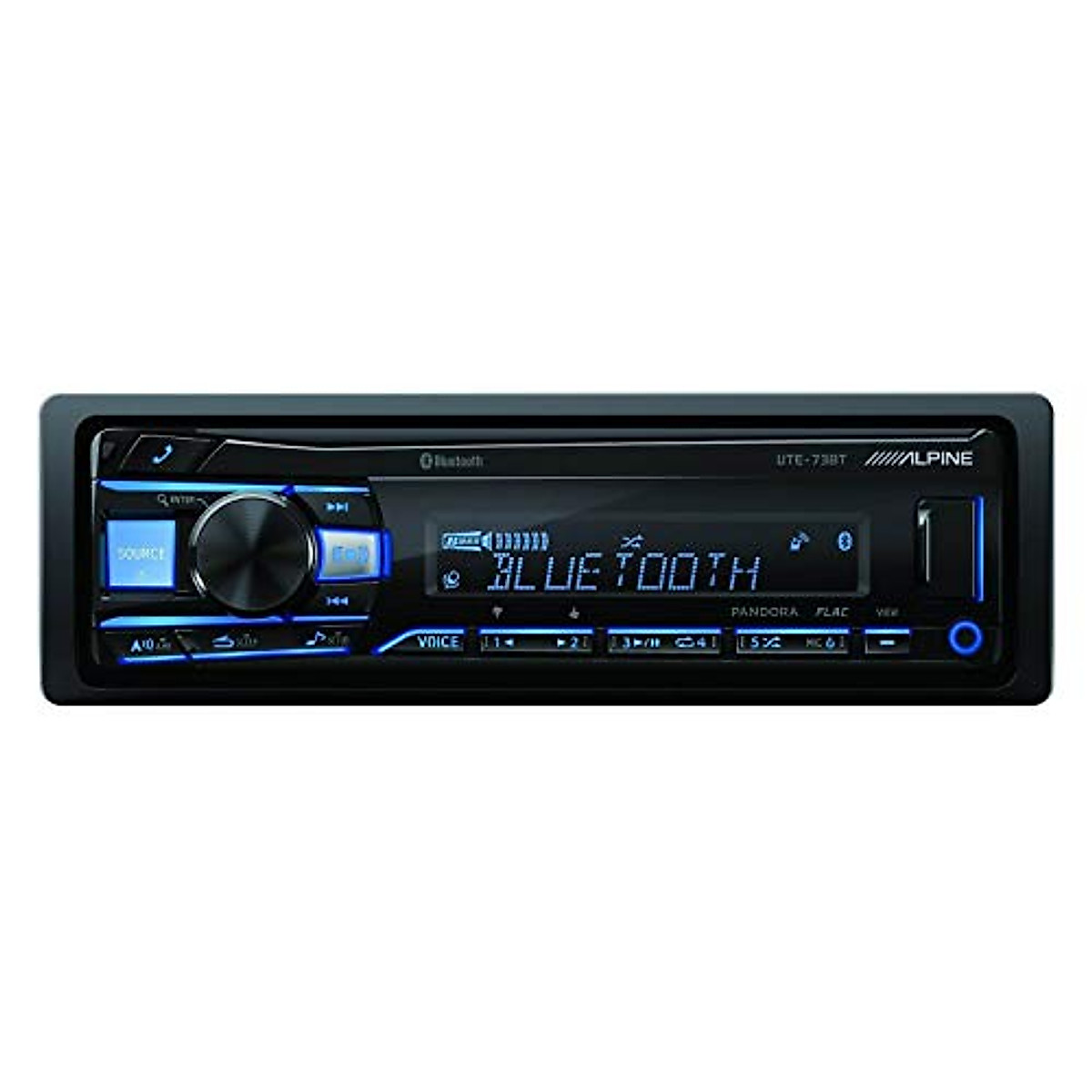 Alpine UTE-73BT Advanced Bluetooth Mech-Less Digital Media Receiver (Does not Play CDs)