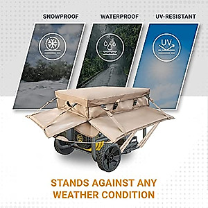 IMPROVED! Generator Cover while Running Heavy Duty 100% Waterproof Portable Generator Enclosure Tent to Run in All Weather- 3 Layers Protection Shed with Inbuilt Frame for 3500w-12000w Generators