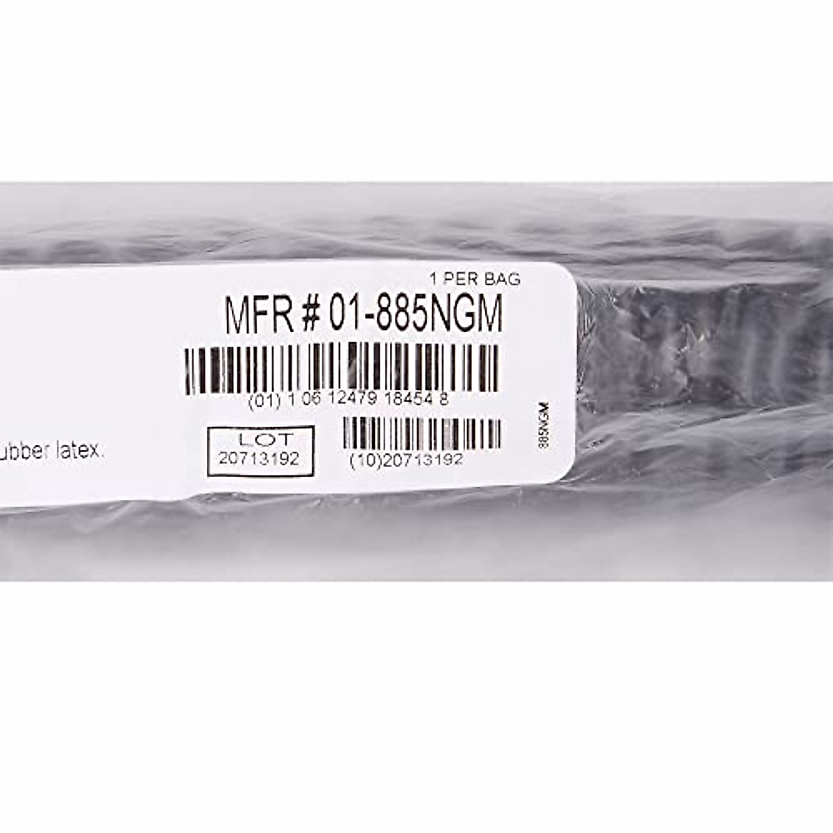 McKesson LUMEON Blood Pressure Coiled Tubing, for use with Clock Face Aneroid Sphygmomanometers - Black, 8 ft Long, 1 Count