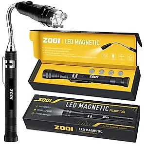 ZOOI Gifts for Men, Telescoping Magnetic Pickup Tools Mens Gifts, Fathers Day Gifts for Dad, Tool Cool Gadgets for Men, Idea Birthday Gifts for Men Who Have Everything, Boyfriend, Husband, Grandpa