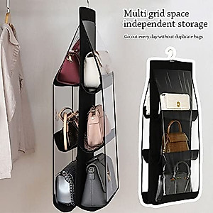 Andy's Orchids 2PACK Storage Hanging Bag Rotatable Hook Six Compartment Storage Bag Closet Hanging Bag Storage Bag