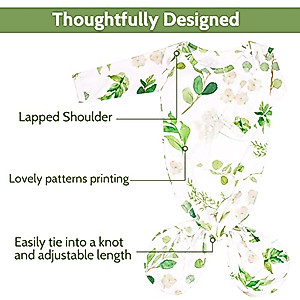 Baby Green Leaf Diaper Changing Pad Cover and Newborn Girl and boy Photo Props: 1 Dress and 1 hat