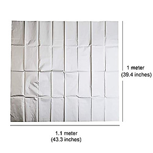 RadiArmor EMF Blocking Fabric with Extra Tape – Block Cell Phone Signals, 5G, WiFi, GPS, Bluetooth and More – Large 1 Meter Sheet (43.3” X 39.4”) and Extra 1 Meter (39.4”) EMF Blocking Tape