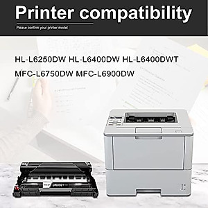 LVELIMIT Compatible DR-890 DR890 High Yield Drum Unit Replacement for Brother DR 890 HL-L6250DW HL-L6400DW HL-L6400DWT MFC-L6750DW MFC-L6900DW Printer, Toner Cartridge not Included (Black, 2-Pack)