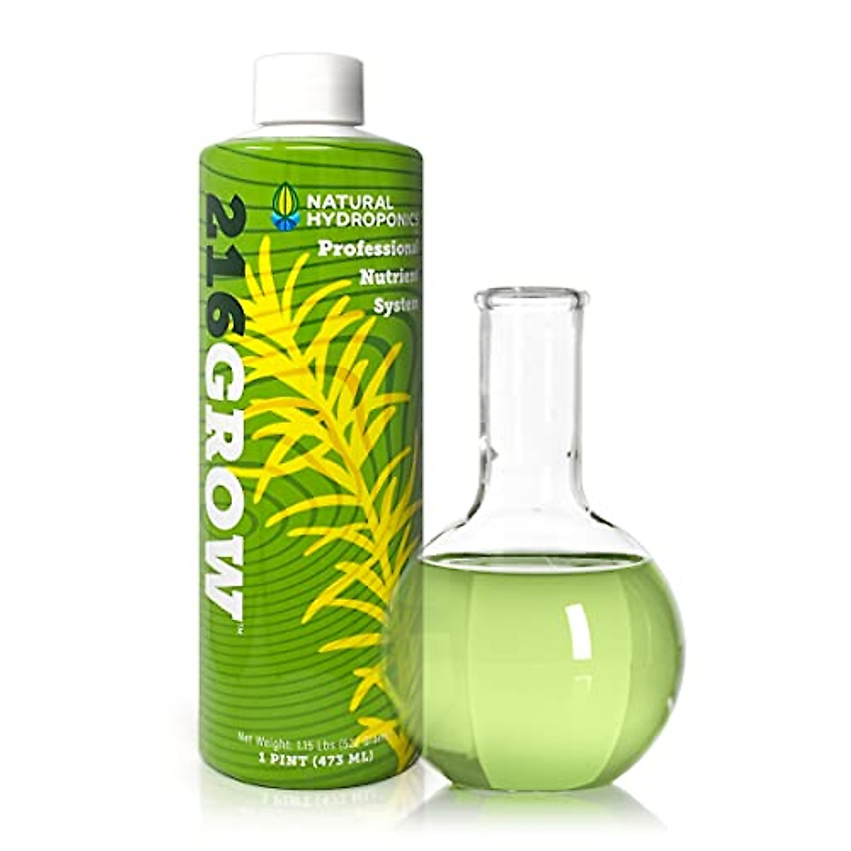 Natural Hydroponics 216Grow Nutrient Concentrate for Structural & Foliar Growth (1-Pint - Part of The Professional Nutrient System)