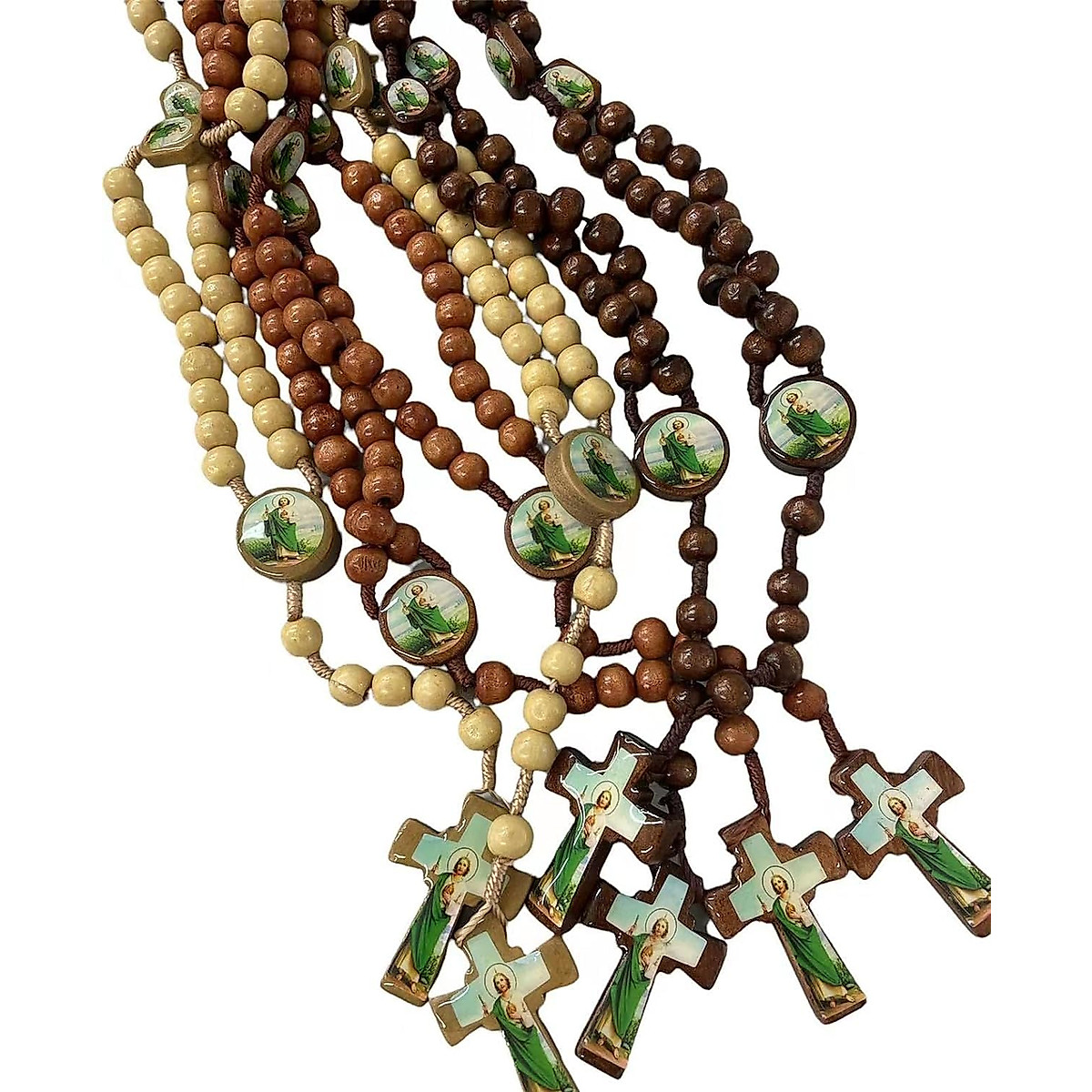 CLGIFT 30pcs mix lot full long rosary necklace Religious catholic Crucifix cross wholesale lot