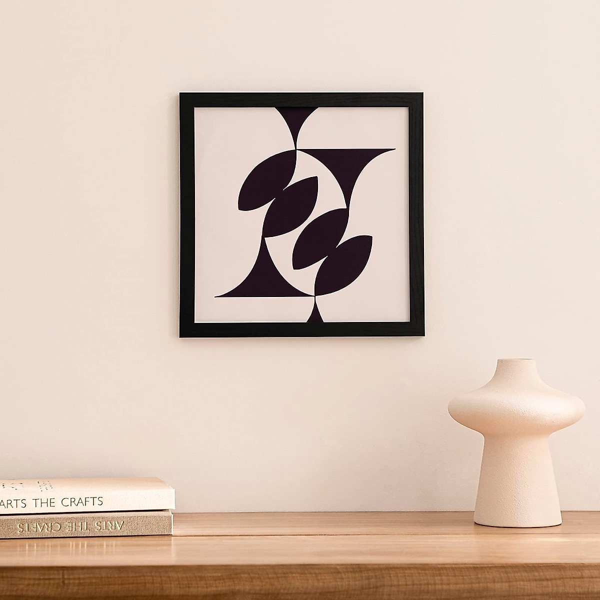 eletecpro 12x12 Picture Frames Black Set of 9, Wooden Square Frame Displays 8x8 with Mat and 12x12 without Mat, Poster Frame for Wall Hanging