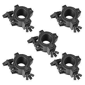 mountain ark 5 Pack 33lb Stage Light Clamps for DJ Lighting Products Par Light Plastic O Clamp Fit 3 Size Pipe Diameter 25mm(F14) 38mm(F24) 50mm(F34)