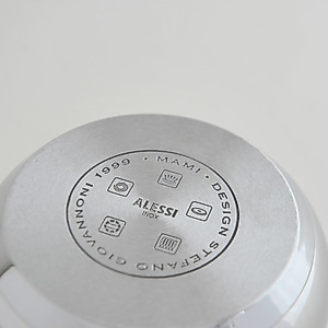 Alessi, "MAMI", Long handled saucepan in 18/10 stainless steel mirror polished,1 qt 2 oz