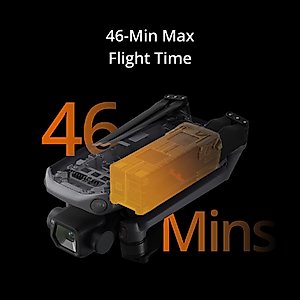 DJI Mavic 3 Classic (DJI RC) + Fly More Combo - Drone with 4/3 CMOS Hasselblad Camera, 5.1K HD Video, 2 More Batteries for Up to 92-Min Flight Time, Omnidirectional Obstacle Sensing