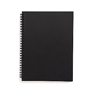 TRU RED Medium Soft Cover Meeting Notebook, Blk Tr54988