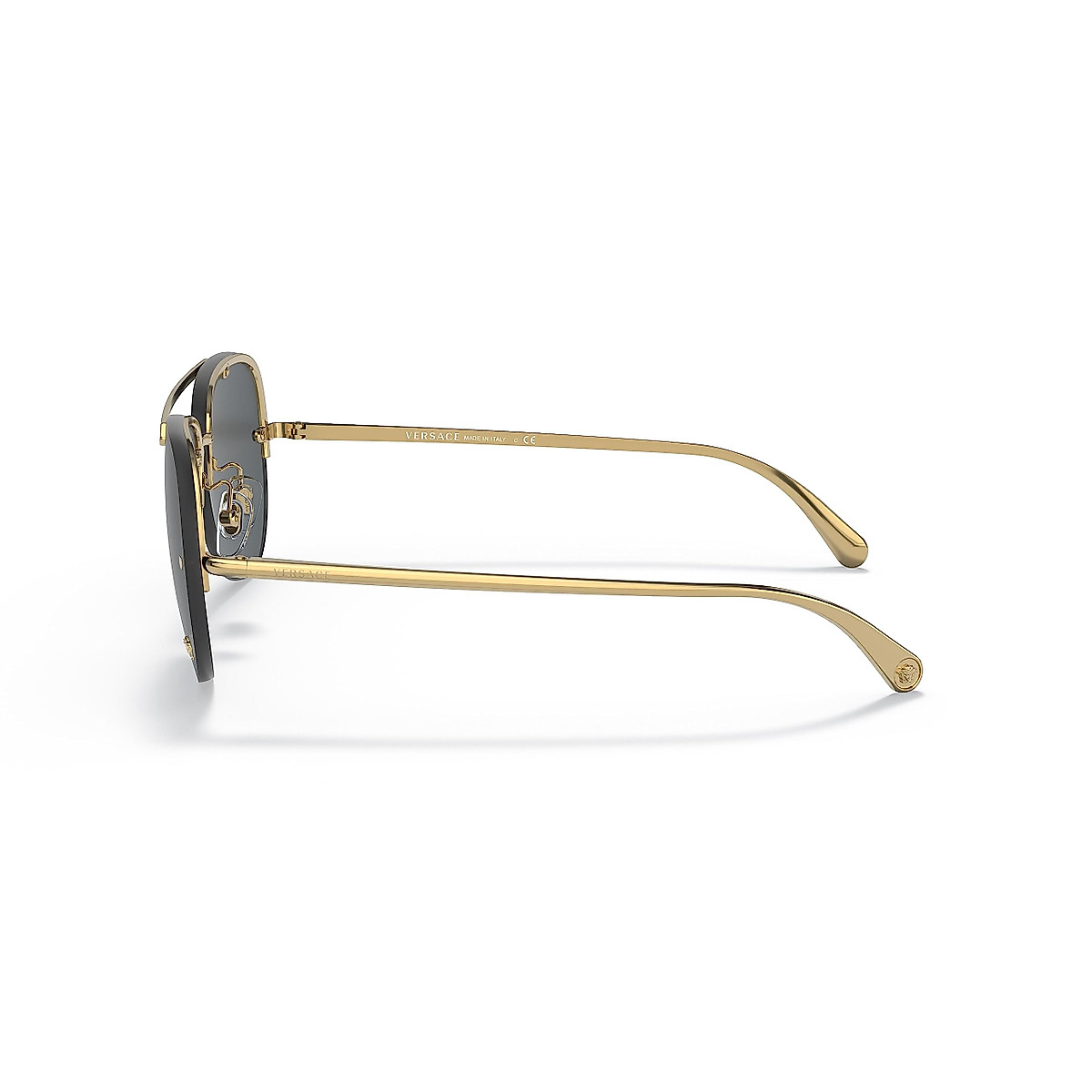 Versace VE2231-100287 Sunglasses GOLD w/DARK GREY 60mm