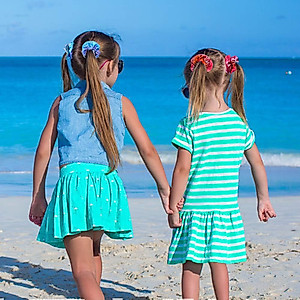 24Pcs Hair Scrunchies for Girls Shiny Metallic Scrunchies Cute Elastic Hair Bands Scrunchy Hair Ties Ponytail Holder for Girls Women Hair Accessories with a Gift Bag for Gym Dance Party Club