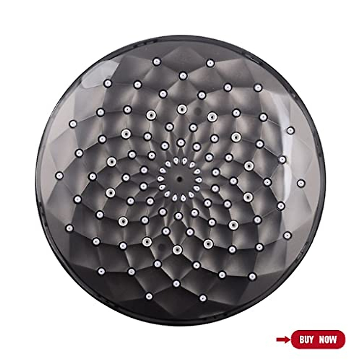 ZLXDP Shower Head Black Waterfall Bath Ceiling Top High Pressure Micro Bubble Hydromassage for Bathroom Accessory