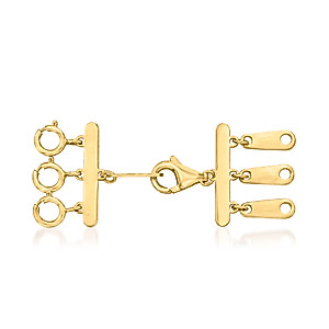 RS Pure by Ross-Simons Italian 14kt Yellow Gold Layering Clasp