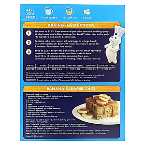 Pillsbury Moist Supreme Sugar Free Classic Yellow Premium Cake Mix (Pack of 2) by N/A [Foods]