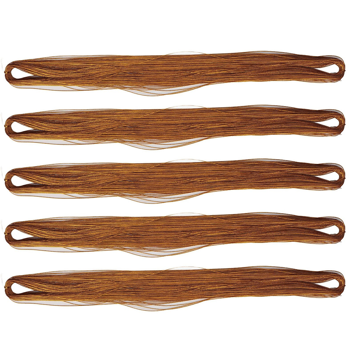 QANYEGN 5 Pack Metallic Thread, Metal Embroidery Thread Tag Wire, Embroidery Thread Set Suitable for Embroidery, Bracelet Making and Jewelry Crafts, 100 Yards per Pack(ld)